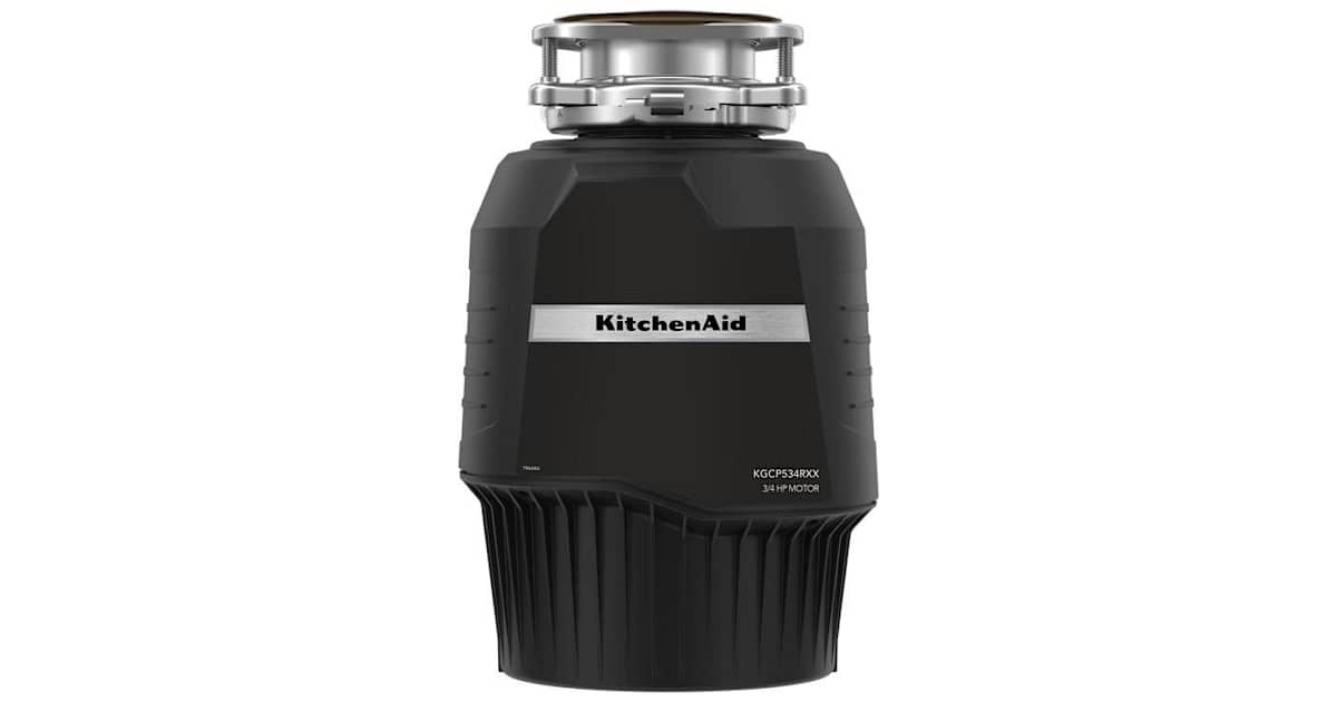 KitchenAid KGCP534RXX 3/4 HP Continuous Garbage Disposal with 3-Stage ...