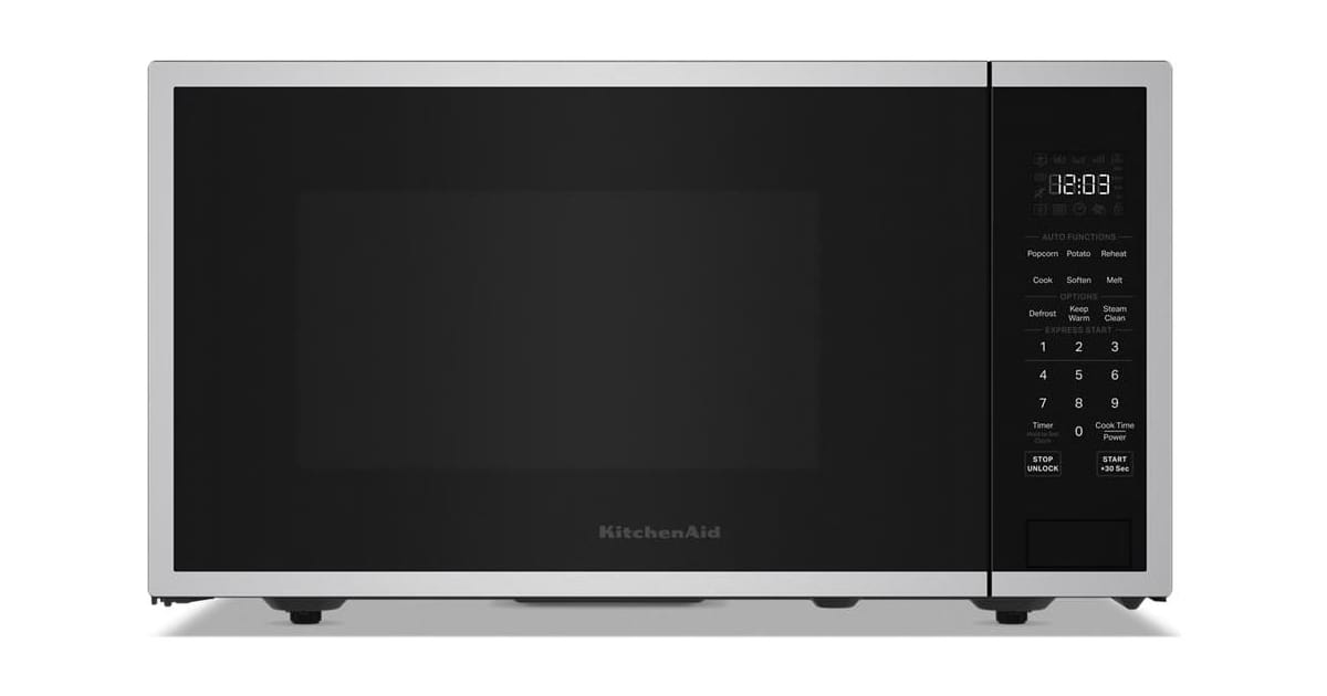 KitchenAid KMCS122SPS 22 Inch Wide 1.6 Cu. Ft. 1200 Watt Fingerprint ...