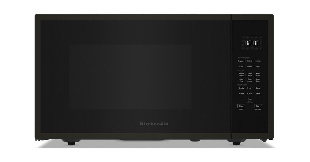 KitchenAid KMCS324RBS 25 Inch Wide 2.2 Cu. Ft. 1200 Watt Fingerprint ...