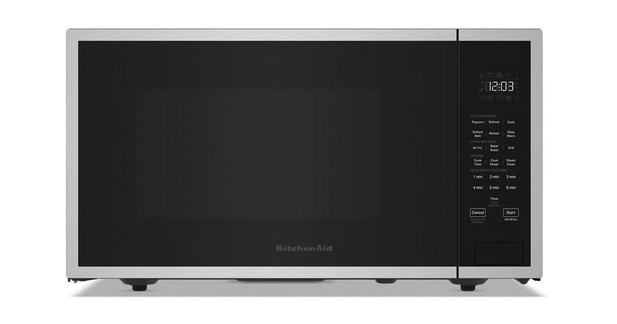 KitchenAid KMCS522PPS 22 Inch Wide 1.5 Cu. Ft. 1300 Watt Fingerprint ...