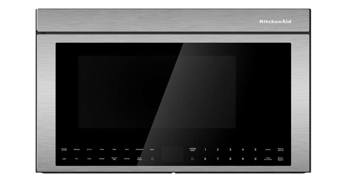 KitchenAid KMMF530PPS 30 Inch Wide 1.1 Cu. Ft. 950 Watt Fingerprint ...