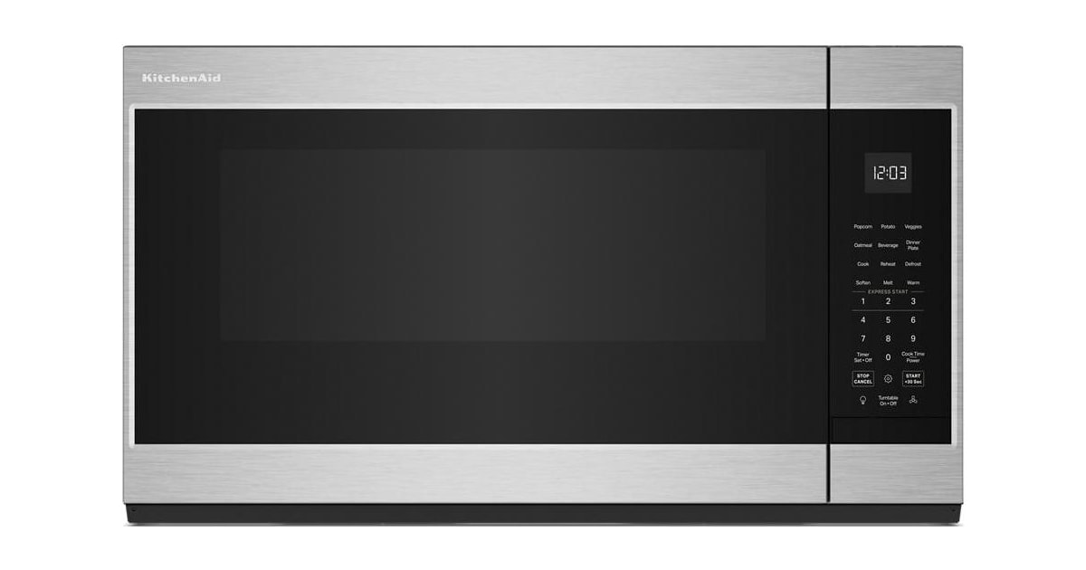 KitchenAid KMMS130RPS 30 Inch Wide 1.9 Cu. Ft. 1000 Watt Fingerprint ...