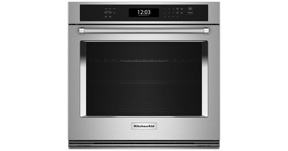 KitchenAid KOES530PSS 30 Inch Wide 5 Cu. Ft. Electric Single Oven with ...