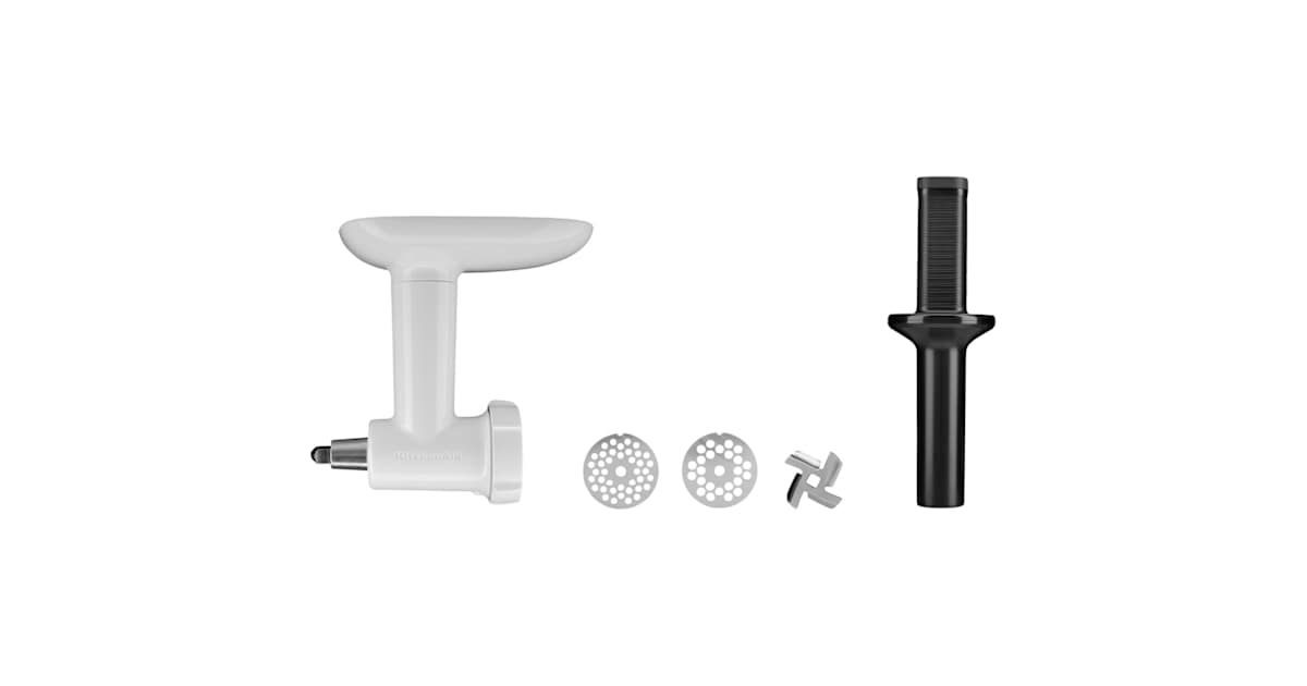 KitchenAid KSMFGA 5 Inch Food Grinder Attachment for KitchenAid Stand ...
