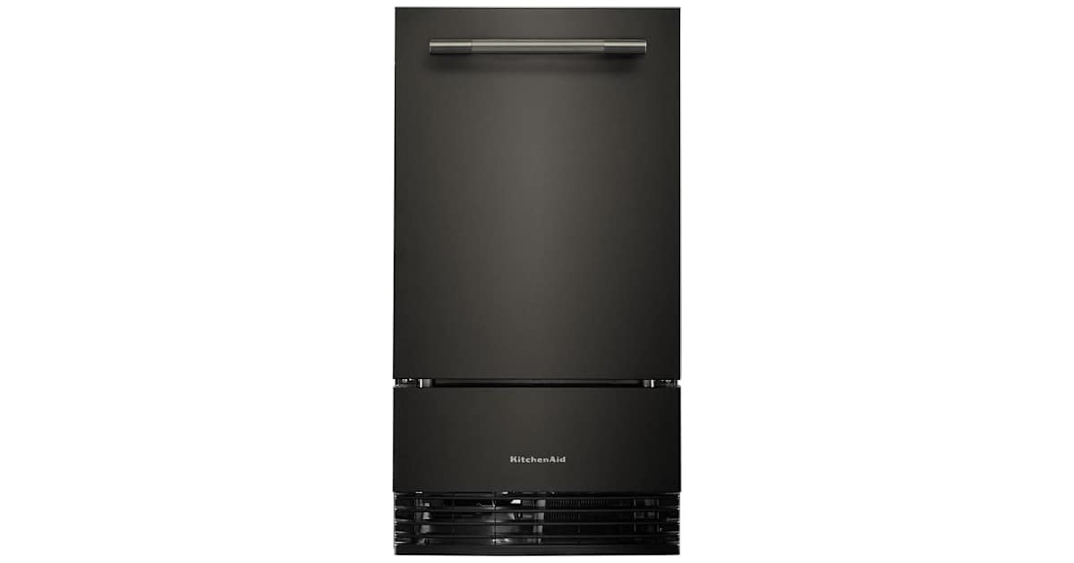 KitchenAid KUID518SBE 18 Inch Wide 35 Lbs. Capacity Undercounter Ice ...