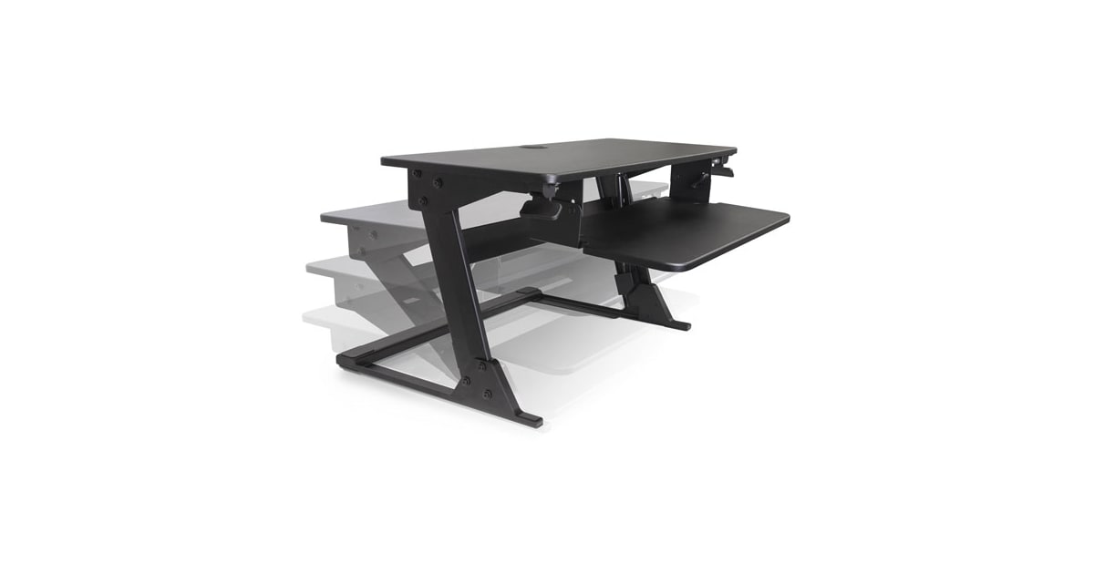 Knape and Vogt KV5230B01 Volante 36"W Ergonomic Sit Stand Adjustable ...