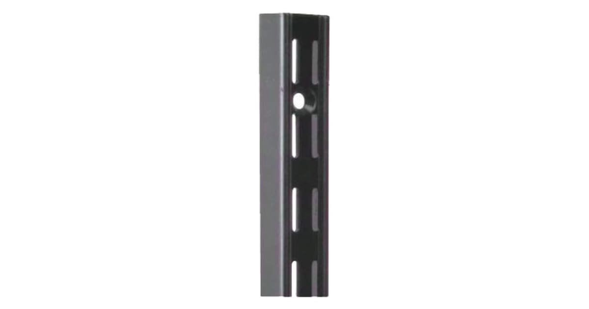 Knape and Vogt KV82BP-BLK78 82 Series 78 Inch Long Double Slotted Track ...