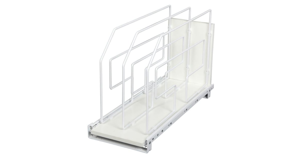 Knape and Vogt KVTDRO9W 9 Inch Wide Base Cabinet Pull Out Tray Divider ...