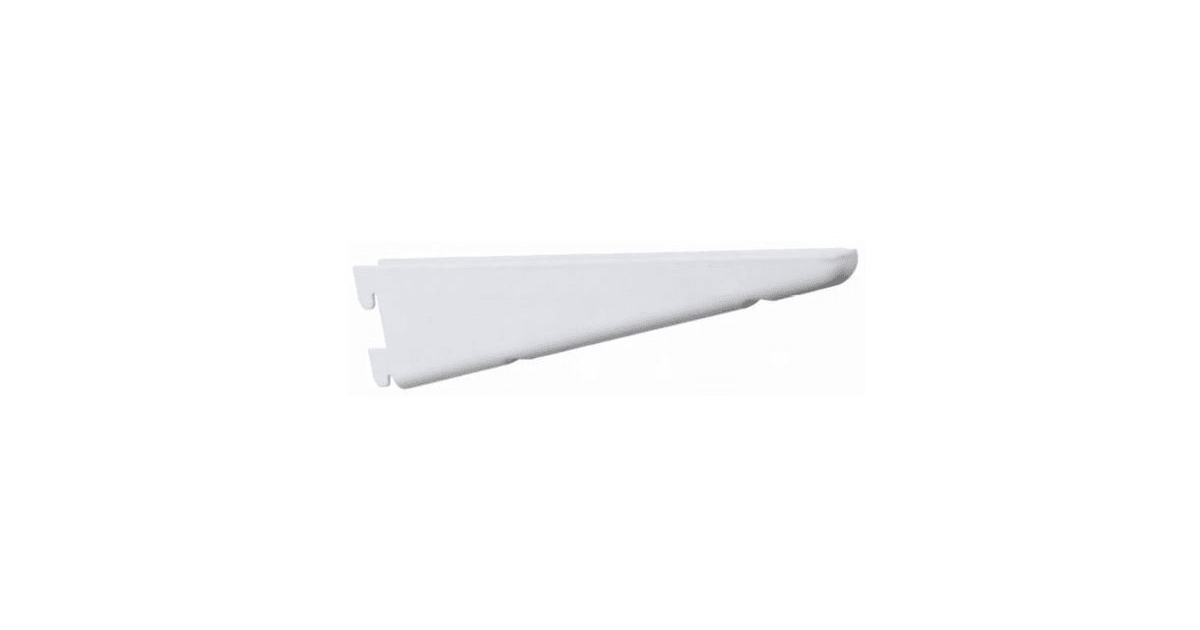 Knape and Vogt KV182BP WH 24 82 Series 24" Long Double Slotted Shelf ...