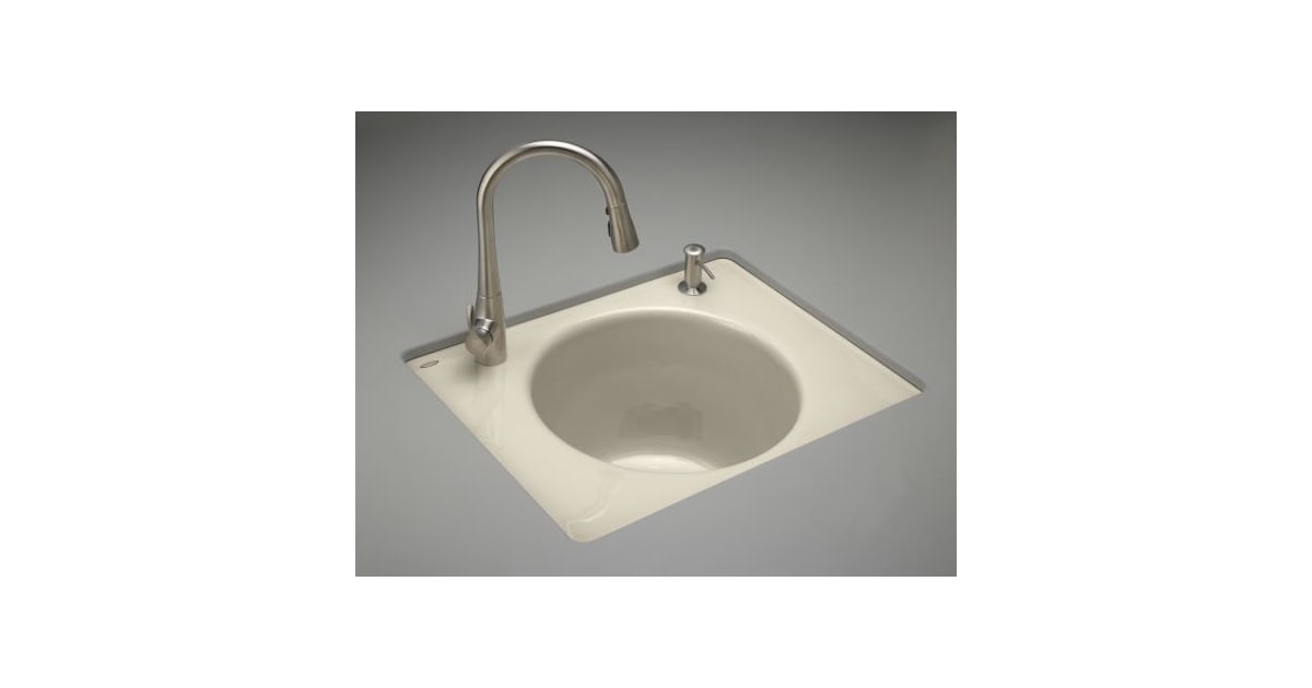 Kohler K-6654-2U-47 Undercounter Cast Iron Utility Sink from the Tandem ...