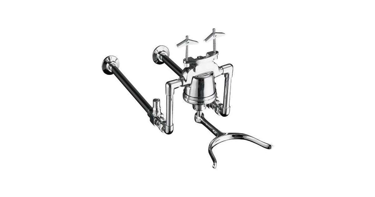 Kohler K-13715-D-CP Knee Control Fitting for 24 Inch x 22 Inch Sink ...