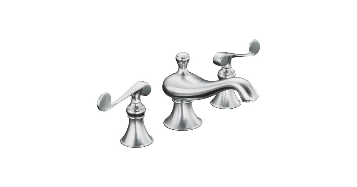 Kohler K-16104-4-G Revival Widespread Bathroom Faucet with Ultra-Glide ...