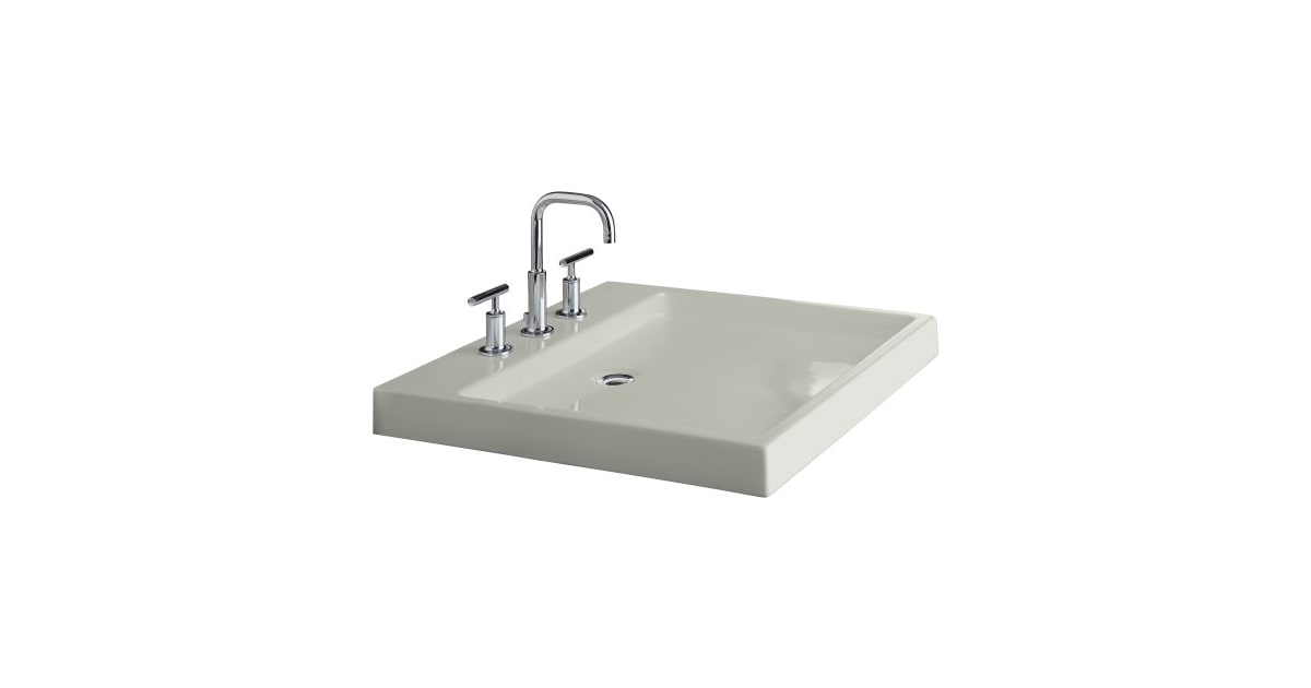 Kohler K-2314-8-95 Purist 22" Fireclay Vessel Sink | Ferguson Home