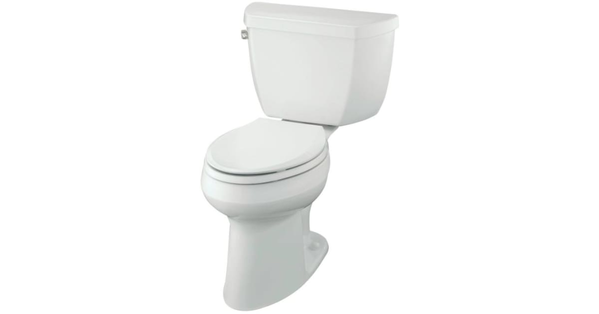 Kohler K-3519-T-0 Highline Pressure Lite elongated 1.0 gpf toilet with ...