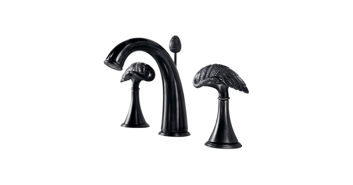 Kohler K-610-6B-KB Finial Avian Widespread Artist Editions Bathroom ...
