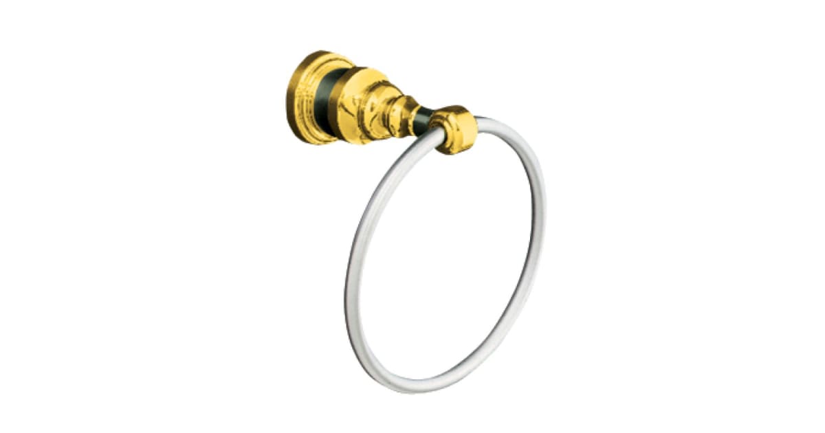 Kohler K-6817-A-BN Renaissance Polished Brass Towel Ring | Build.com