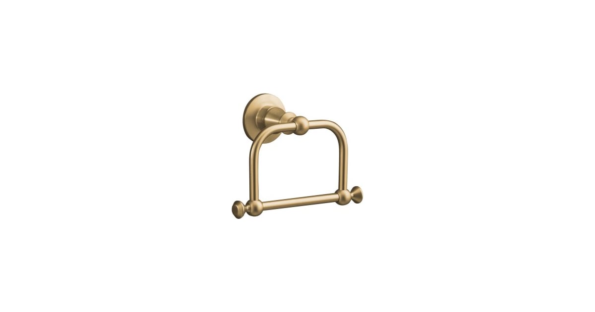 Kohler K-208-BV Traditional Nostalgic Towel Ring for Bath and Powder ...