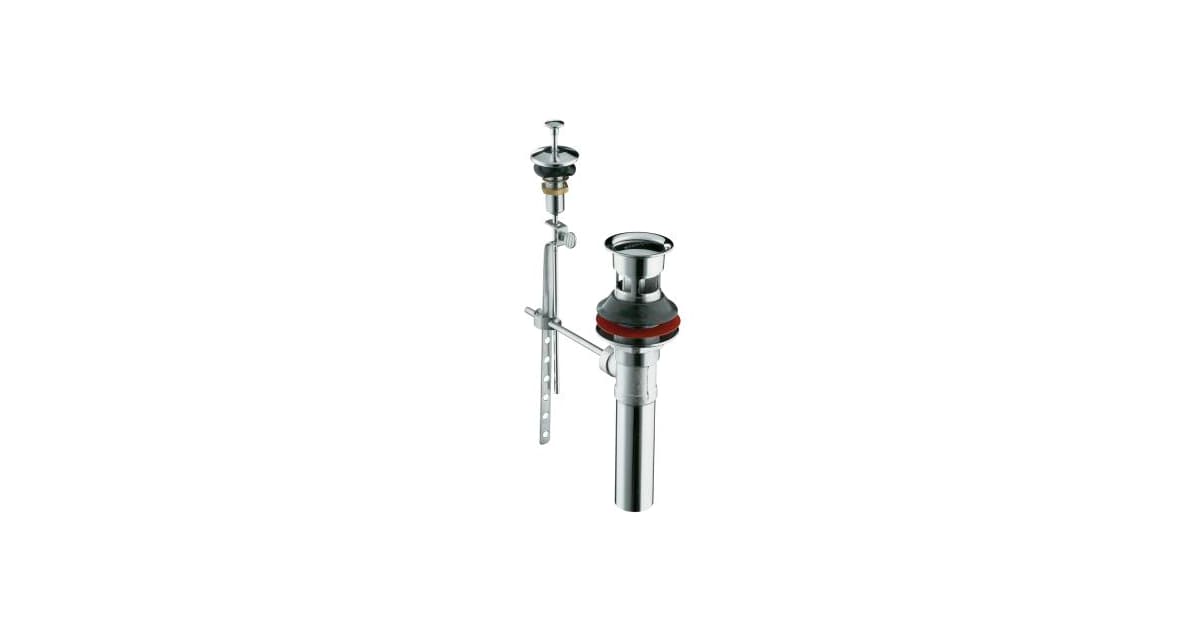 Kohler K-7126-CP DemiLav Non-Exposed Pop-Up Drain with Lift Rod ...