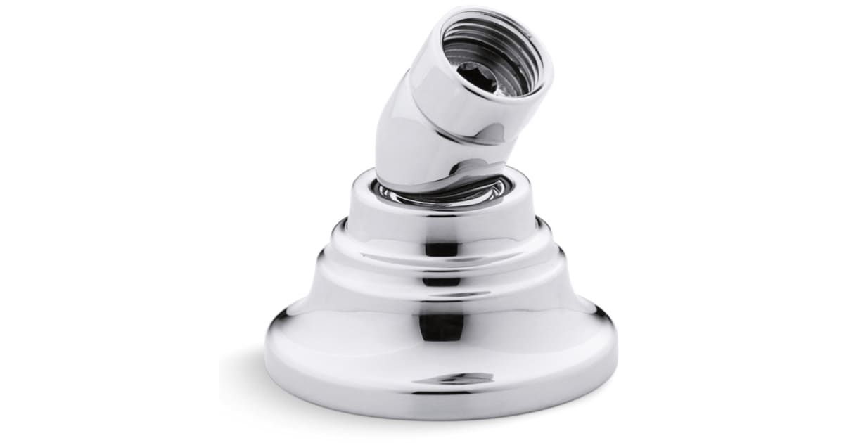 Kohler K-10573-CP Adjustable Deck or Bath Mounted Hand Shower Holder ...