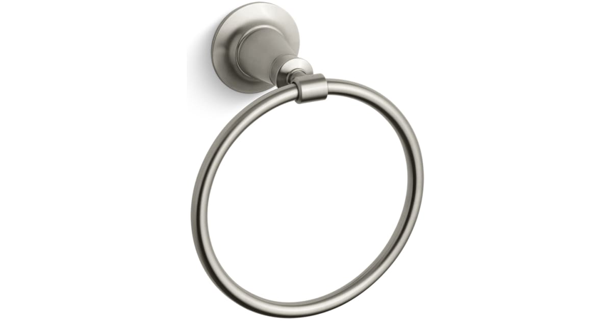 Kohler K-11057-BN Traditional / Classic Greek Column Design Towel Ring ...