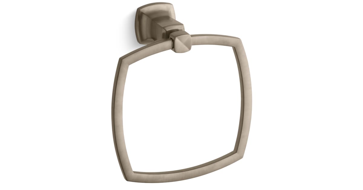 Kohler K-16254-BV Modern Timeless Design Towel Ring from Margaux ...