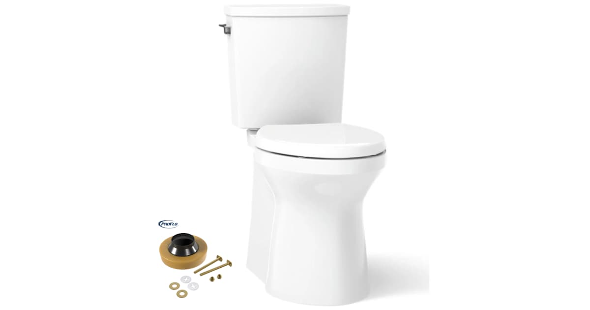 Kohler K-20450-WR-0 Irvine Comfort Height Two-Piece Elongated 1.28 GPF ...