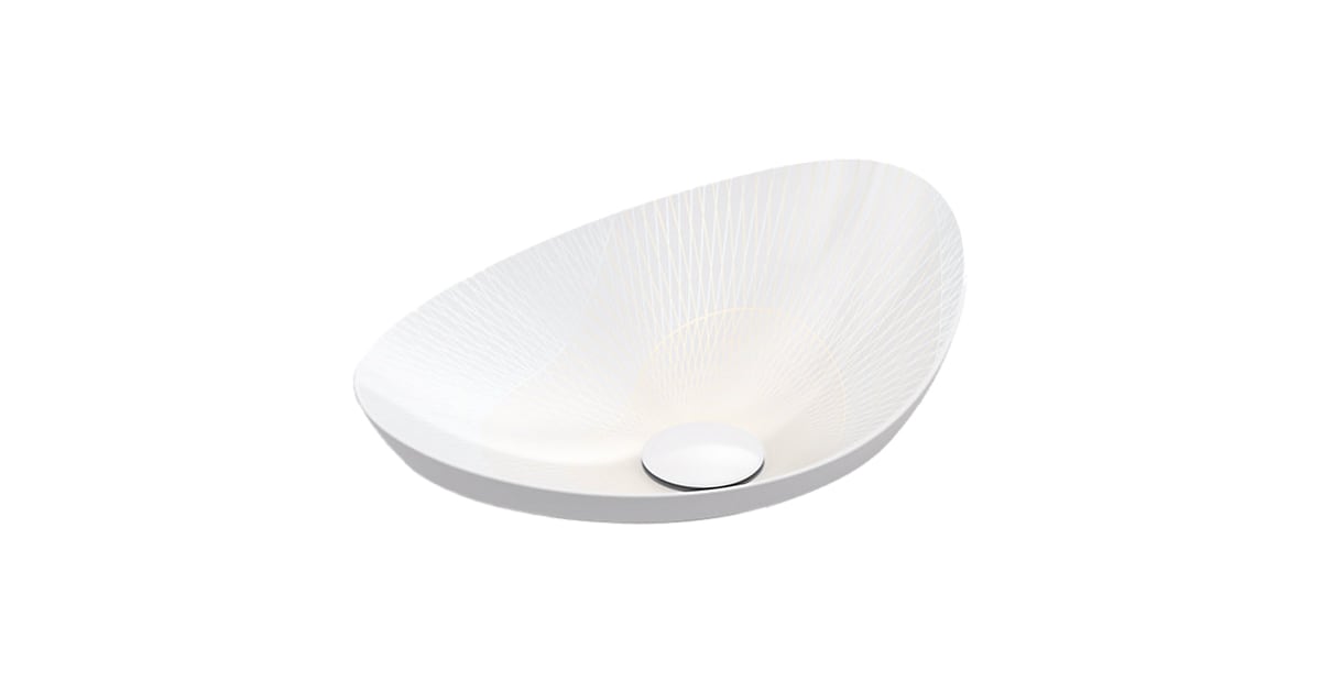 Kohler K-24386-JE-0 18.02 by Janet Echelman Veil 21 Inch Oval Vessel ...