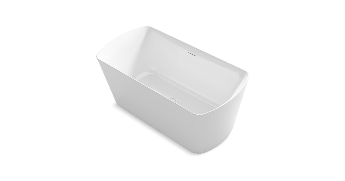 Kohler K-26079-0 Irvine 59" x 29-1/2" Acrylic Soaking Tub with Center ...