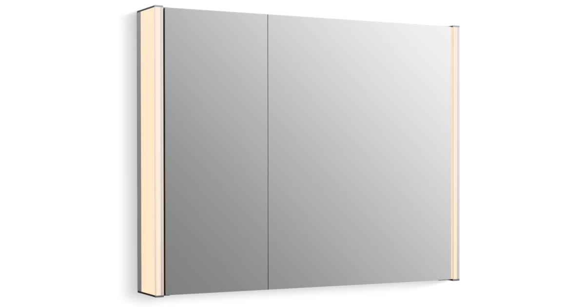 Kohler K-81146-SLE-DA1 Maxstow 32"W x 24"H Lighted Medicine Cabinet ...
