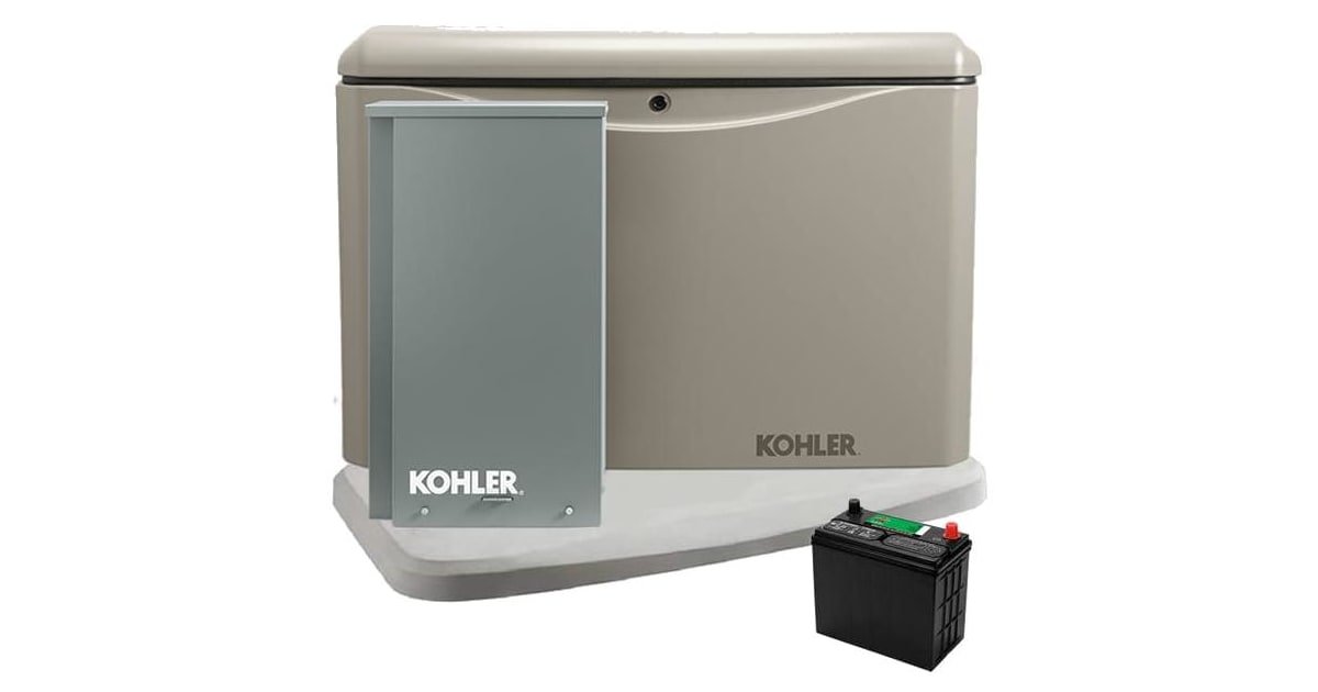 Kohler EGD-26RCAL-200SELS-KIT 26 kW (120 / 240V) Single-Phase Air ...