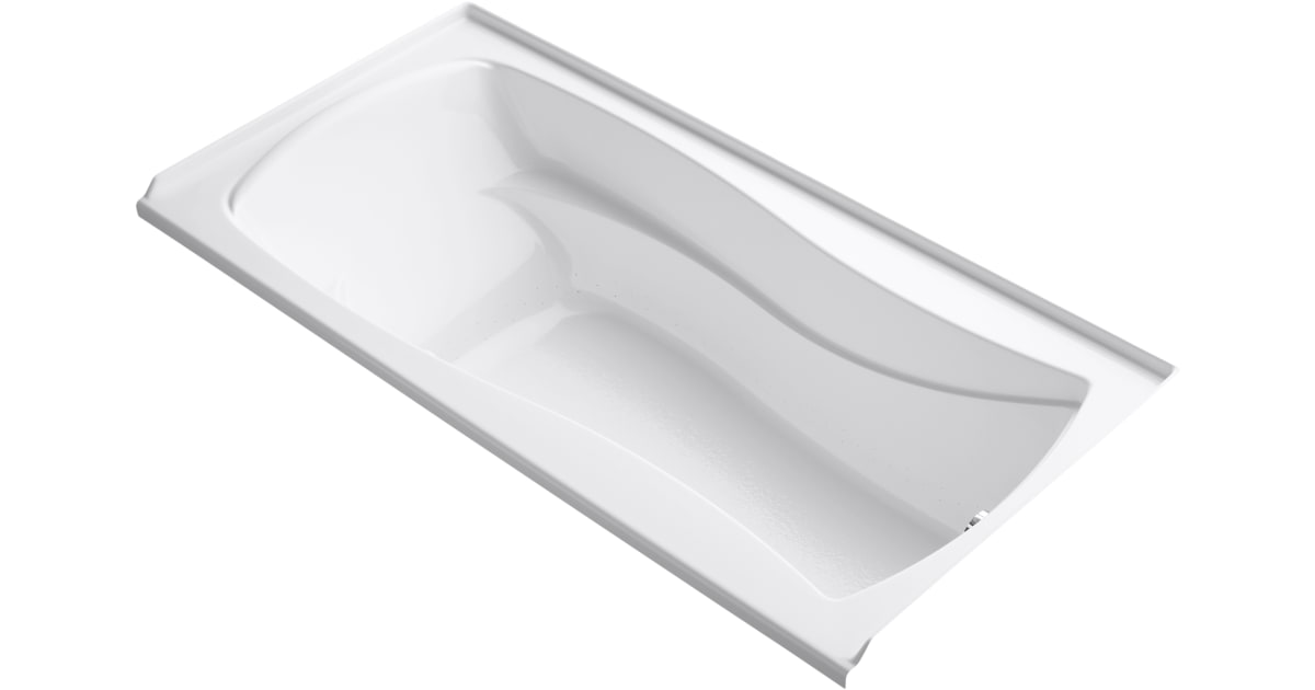 Kohler K-1257-GHRF-0 Mariposa 72" Acrylic Air Tub with Right Drain and ...
