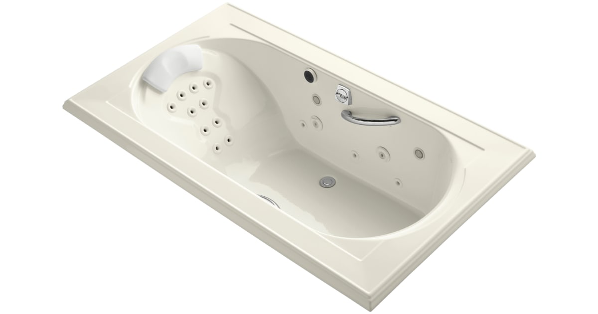 Kohler K-1418-V-96 Memoirs Collection 72" Drop In Effervescence Bath ...