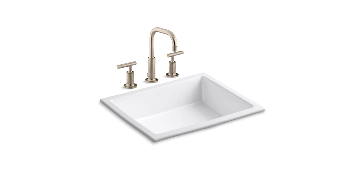 Kohler K-14406-4/K-2882-BV Verticyl 17-1/4" Undermount Bathroom Sink ...