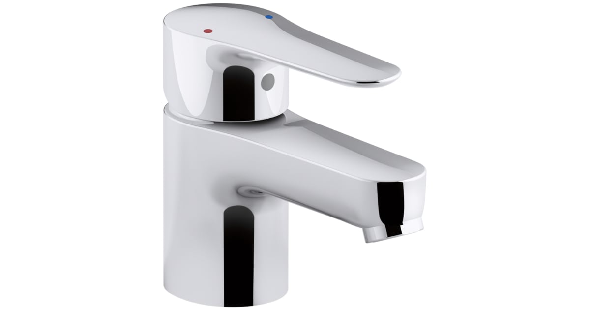 Kohler K-16027-4-CP July Single Hole Bathroom Faucet with WaterSense ...