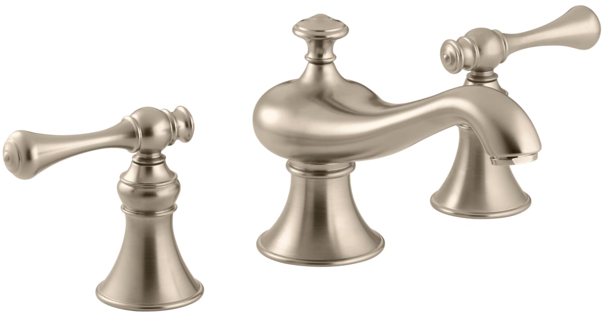 Kohler K-16102-4A-BV Revival Widespread Bathroom Faucet with Ultra ...