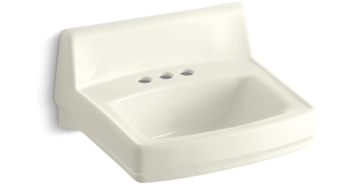 Kohler K-2032-96 Greenwich 20-3/4" Wall Mounted Bathroom Sink with 3 ...