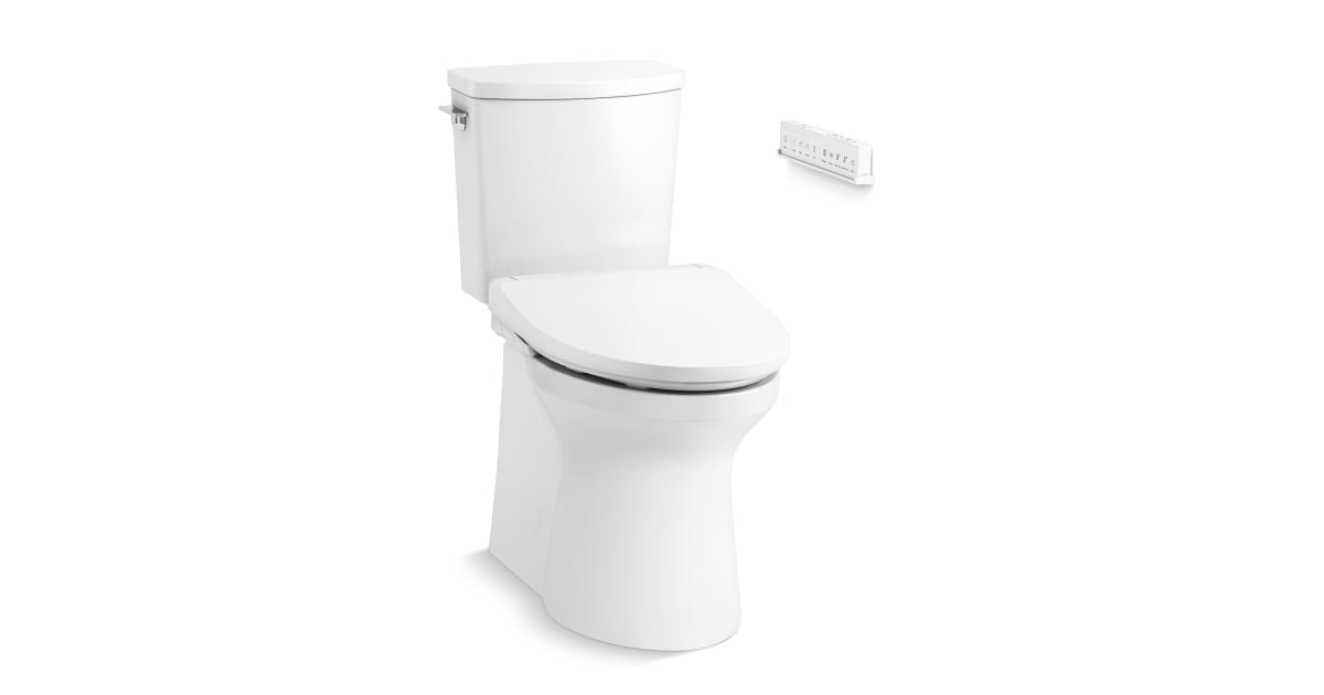 Kohler K-20450-28362-0 Irvine Two-Piece Comfort Height Elongated Toilet ...