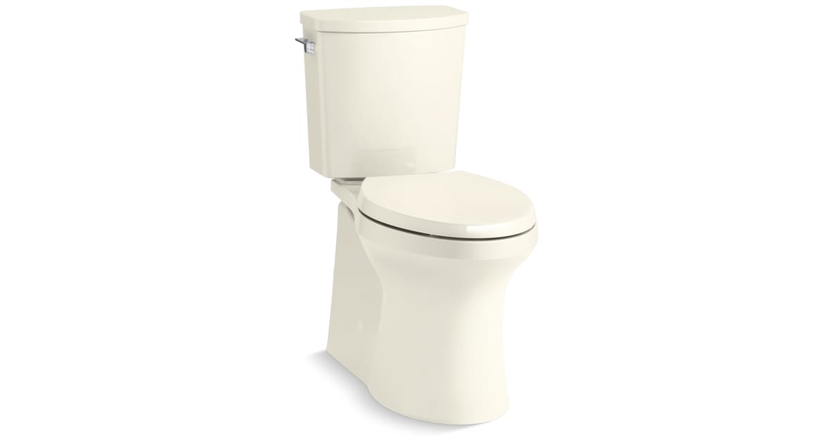Kohler K-20450-96 Irvine Comfort Height Two-Piece Elongated 1.28 GPF ...