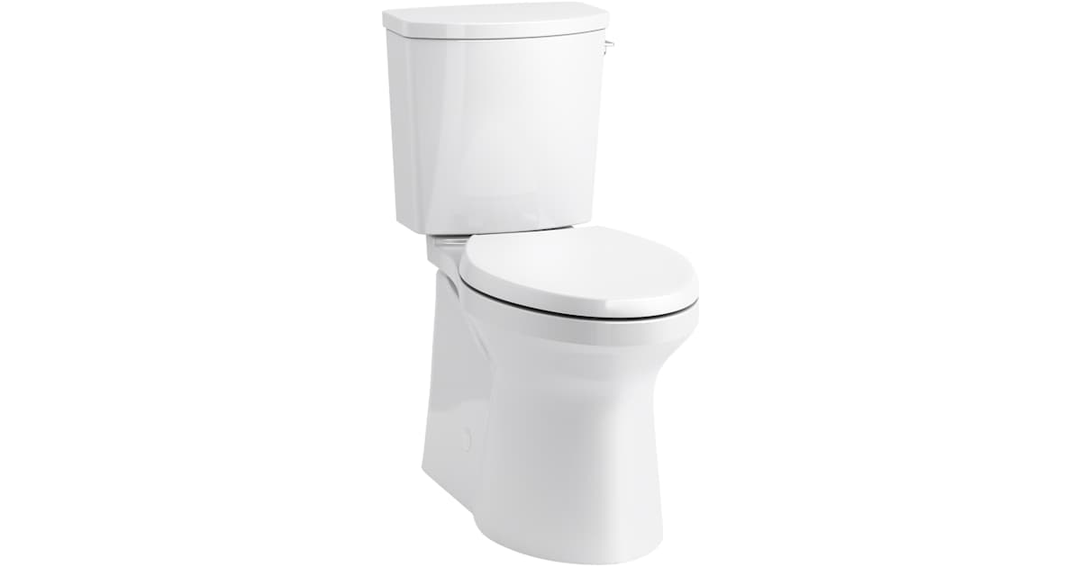 Kohler K-20450-RA-0 Irvine 1.28 GPF Two Piece Elongated Chair Height ...