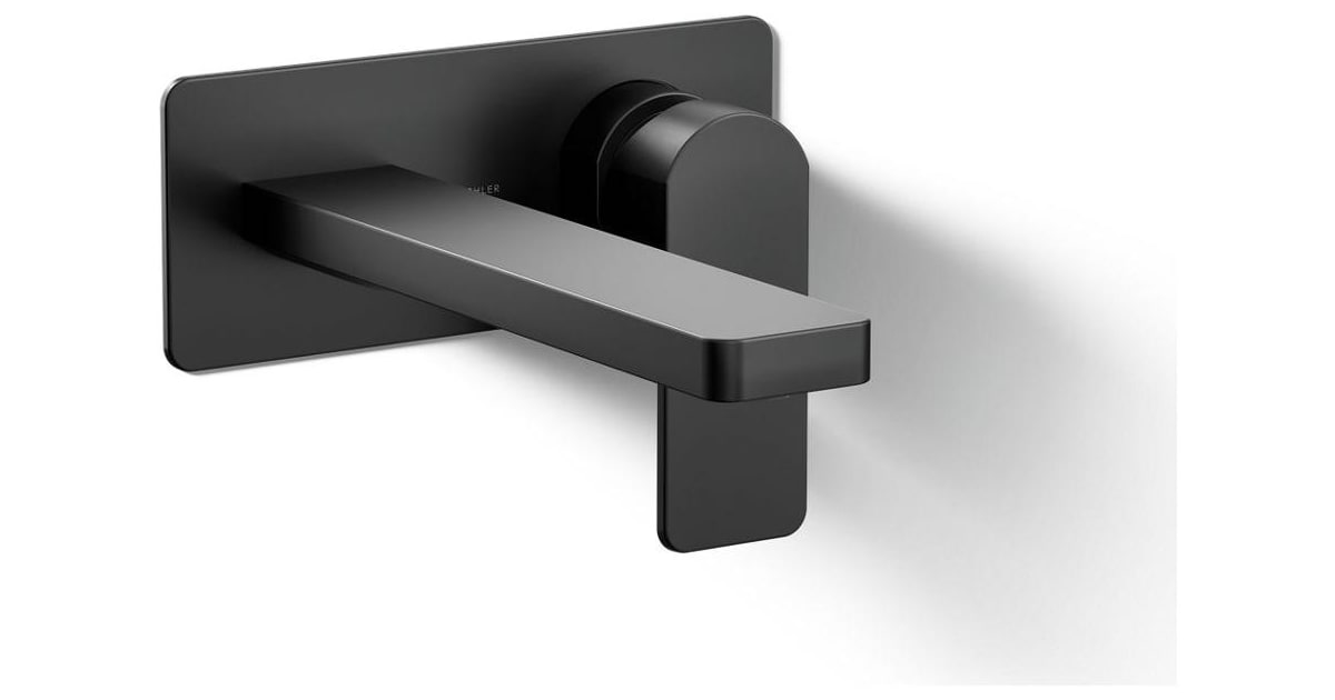 Kohler K-22567-4-BL Parallel 1.2 GPM Wall Mounted Centerset Bathroom ...