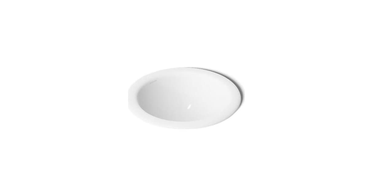Kohler K-2298-0 Compass 10-5/8" Drop In or Undermount Bathroom Sink ...