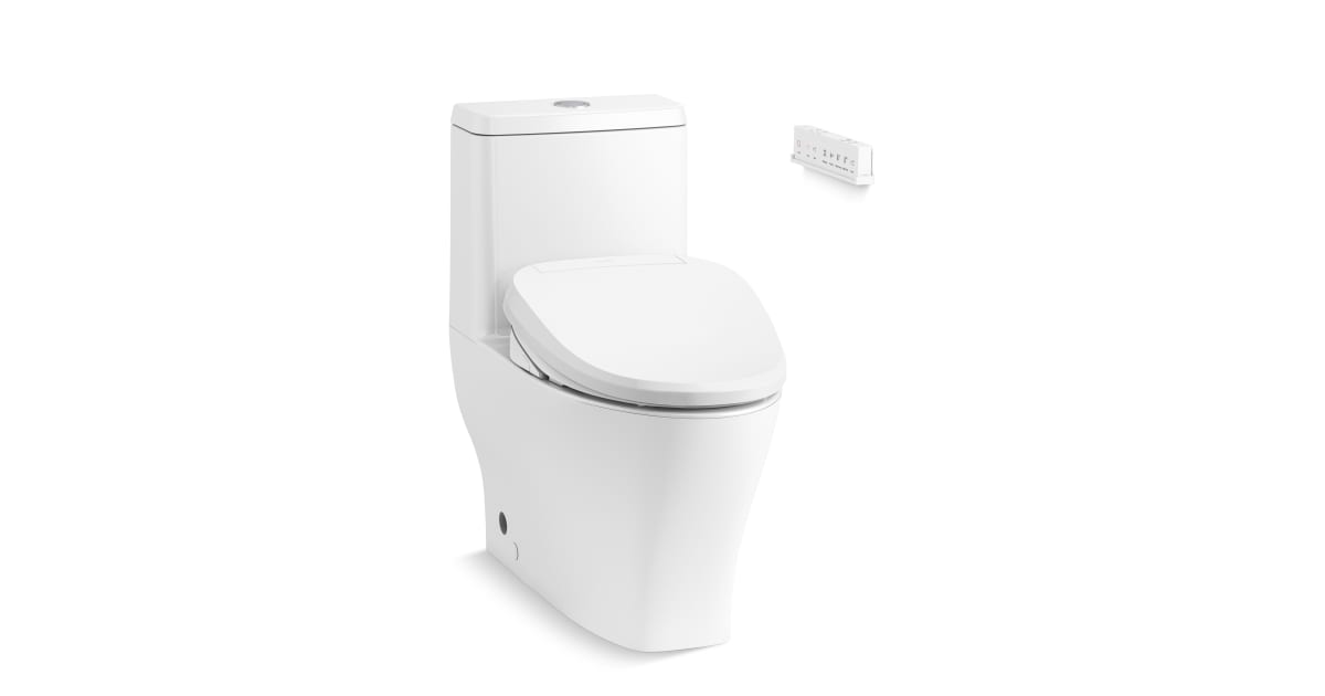 Kohler K-23188-HC-8298-CR-0 Reach Curv Dual Flush One-Piece Hidden Cord ...