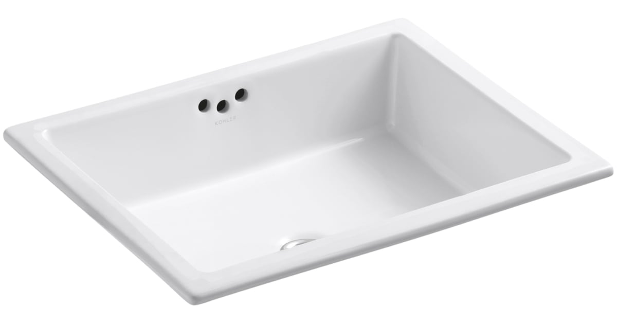 Kohler K-2330-G-0 Kathryn 17" Undermount Bathroom Sink with Overflow | Ferguson Home