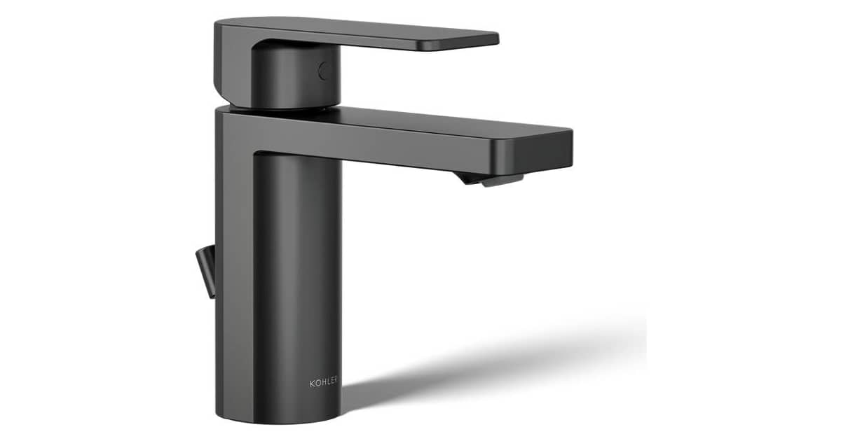 Kohler K-23472-4N-BL Parallel 0.5 GPM Single Hole Bathroom Faucet and ...