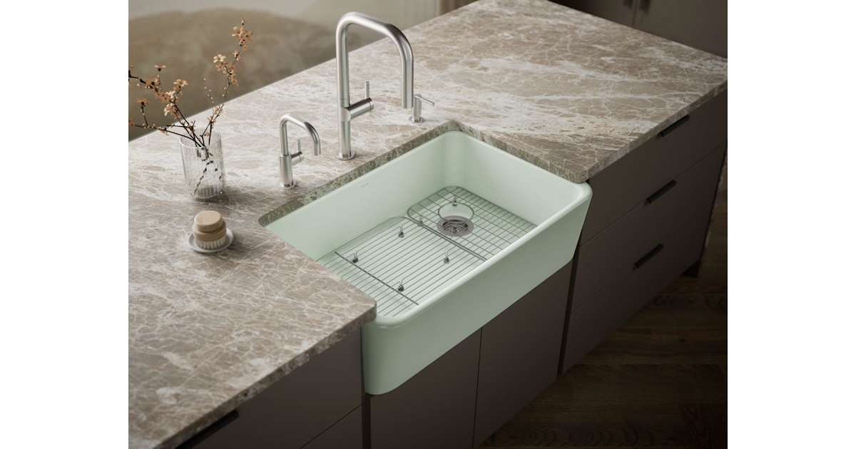 Kohler K-24268-42 Ironridge 34" Undermount Single Basin Enameled Cast ...