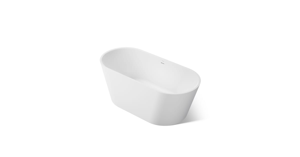 Kohler K-25165-0 Evok 66" Free Standing Acrylic Soaking Tub with Center ...