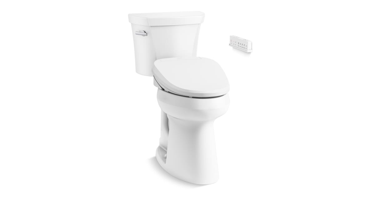 Kohler K-25224-8298-CR-0 Highline Extra Tall Two-Piece Elongated Toilet ...