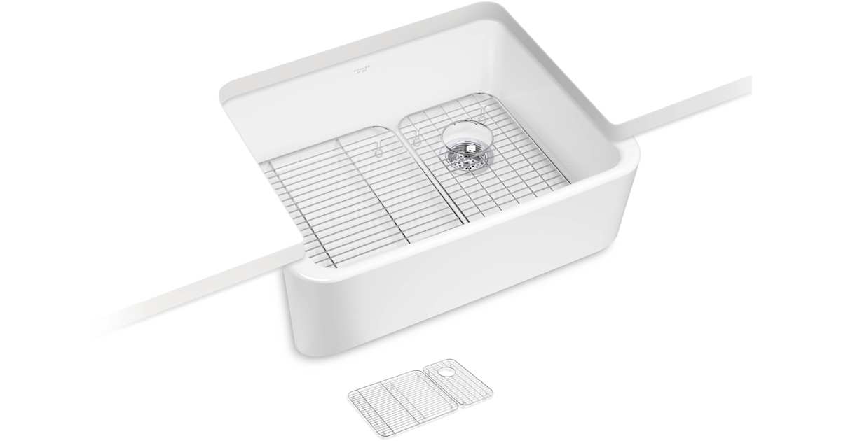Kohler K-25783-ST Ironridge 18-1/8" L x 13-5/8" W Stainless Steel Basin ...