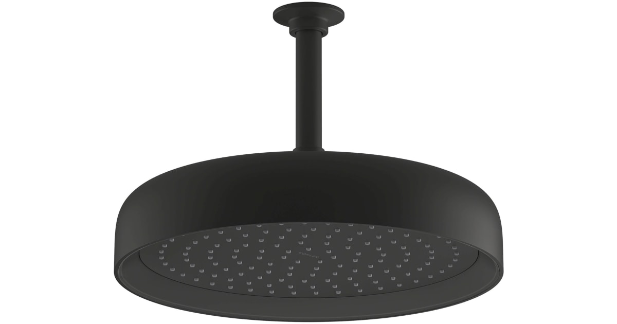 Kohler K-26291-BL Statement Round 12" Single Function 2.5 GPM Rainhead ...