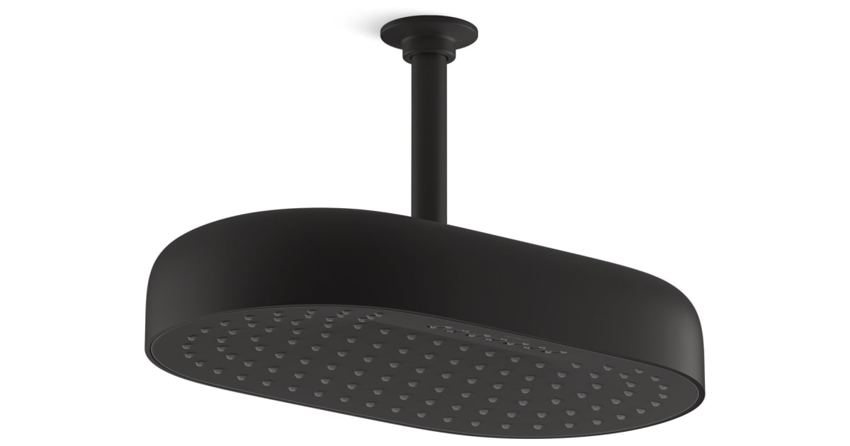 Kohler K-26295-G-BL Statement 1.75 GPM Multi Function Rain Shower Head ...